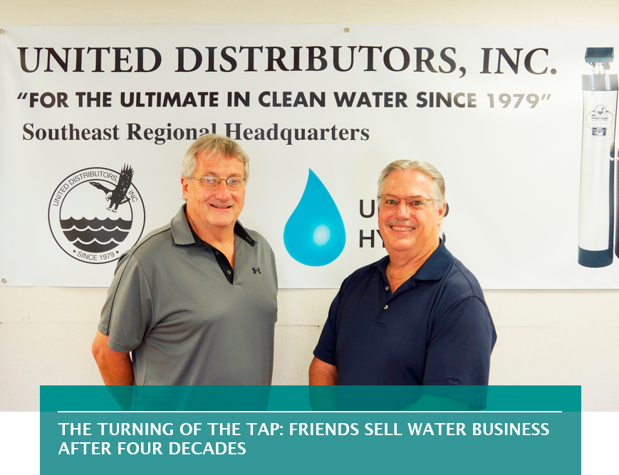 The turning of the tap: Friends sell water business after four decades ...